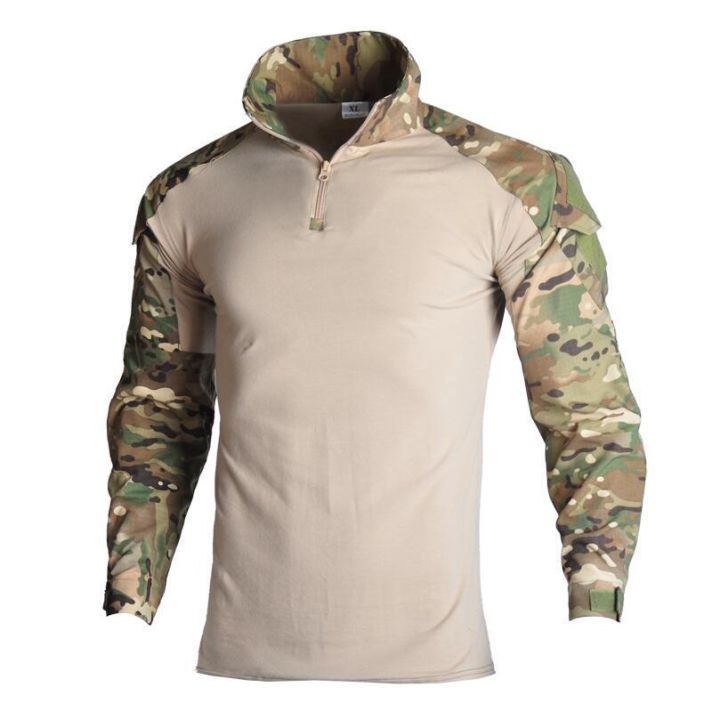 Outdoor Sport Tactical Combat Shirt Military Uniform Army Tops ...