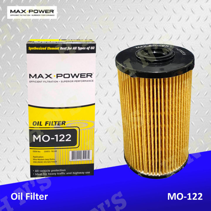 MAX Power Oil Filter MO-122 for Hino Dutro, Modern Jeep | Lazada PH