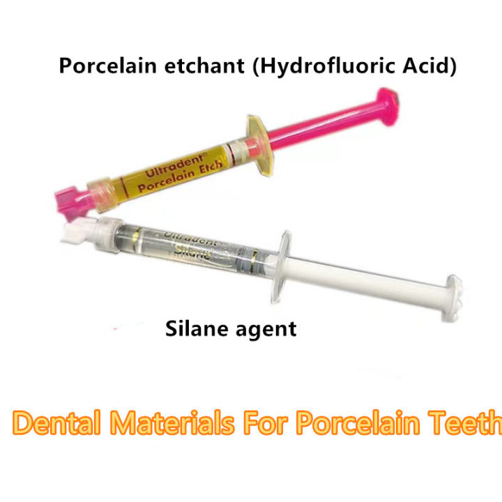 Ultradent Porcelain Acid Etch Hydrofluoric Acid Silane Dental Gel 1.2ml ...