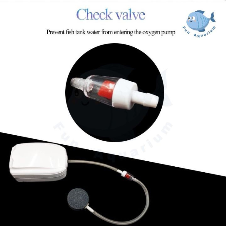 1 Piece Aquarium Air Pump Check Valve Silicone Hose Plastic One-way ...
