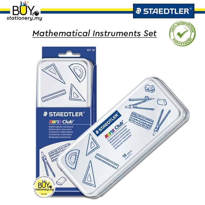 Staedtler Geometry Set Math Set 55710- (SET) Ruler Protractor Compass ...