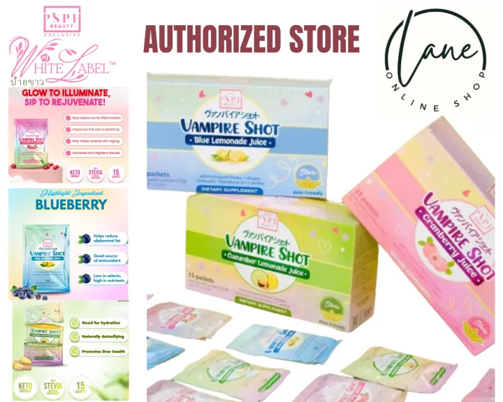 VAMPIRE SHOT 15 SACHET PER BOX(dietary supplement) BY PSPH BEAUTY ...