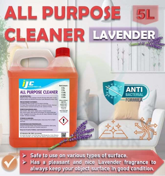 All Purpose Cleaner / Lavender / 5L / Multipurpose Cleaner / Pink / All ...