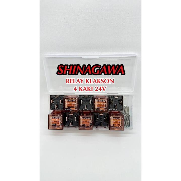RELAY KLAKSON SHINAGAWA 4 KAKI 5 KAKI 12V 24V 80A 87A RELAY MOTOR RELAY ...