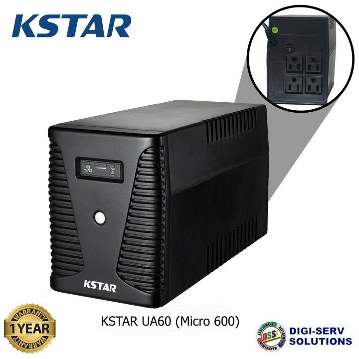 KSTAR UA60 Micro 600 600VA / 360W Line Interactive UPS | Lazada PH