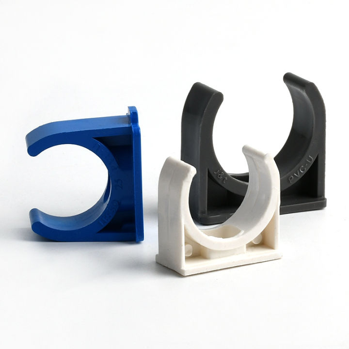 10pcs/lot ID 50mm PVC Pipe Clamp Irrigation Fittings Steady Fixed U ...