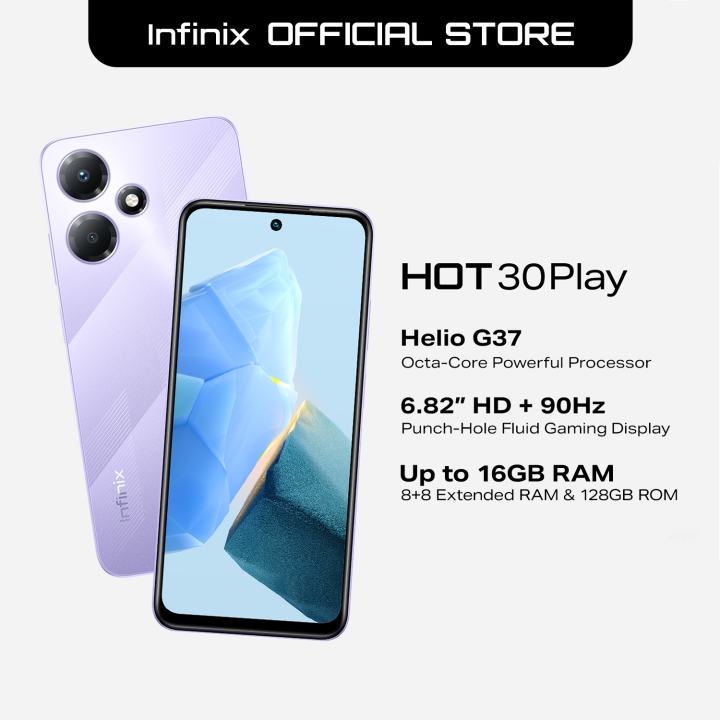 Infinix Hot 30 Play 8GB + 128GB (1 year local warranty) | Lazada PH