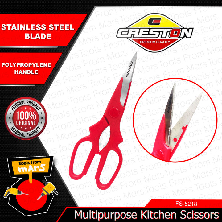Creston Kitchen Scissor 9" Inch Multi-Purpose Scissors Food Cooking ...