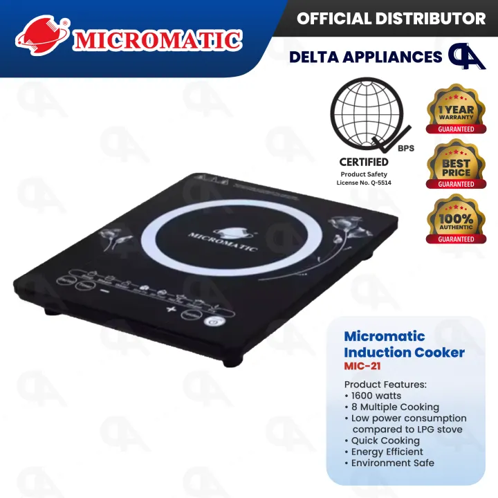 Micromatic Induction Cooker Inducton Cooker Original w/ 1 Year Warranty MIC 21 | Lazada PH