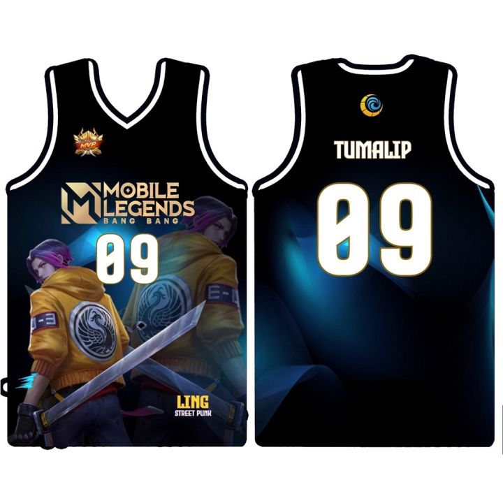 MOBILE LEGENDS LING - ALFA FULL SUBLIMATION BASKETBALL JERSEY SHORT ...