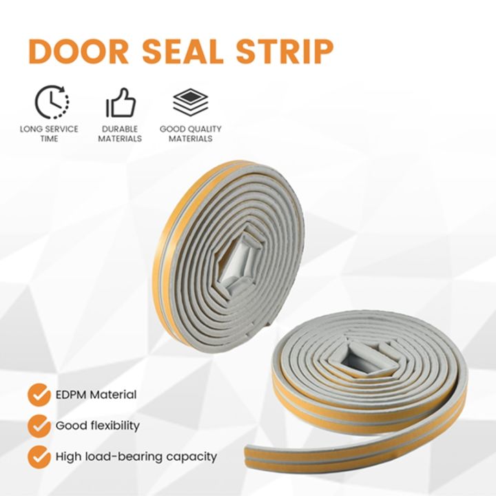 2 Rolls 10 M Draft Excluder for Doors and ,Draught Excluder Tape Rubber ...