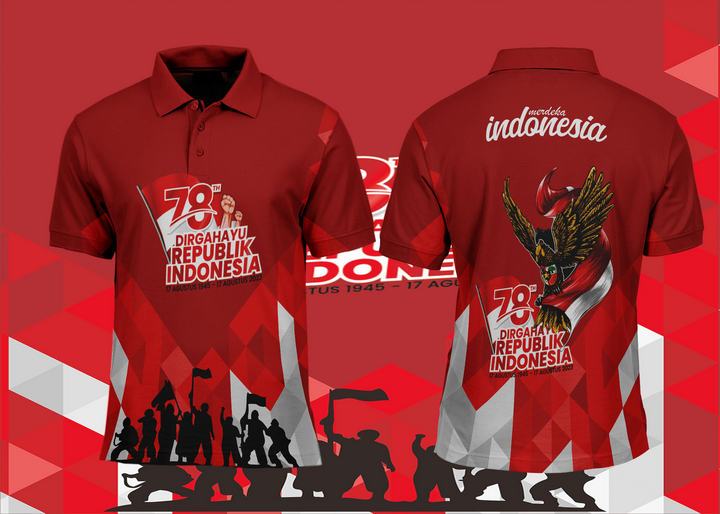 Kaos sensei merah putih 17 agustusan 2023 / Baju merah putih hut ri / baju kemerdekaan / 17 ...