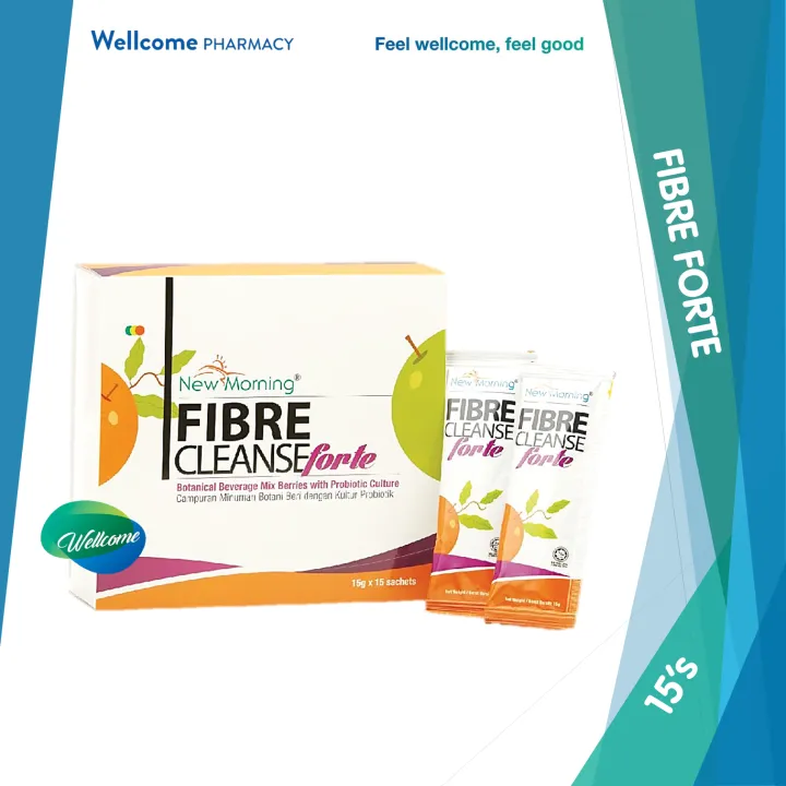 New Morning Fibre Cleanse Forte Sachets 15g with Probiotic - 15's | Lazada