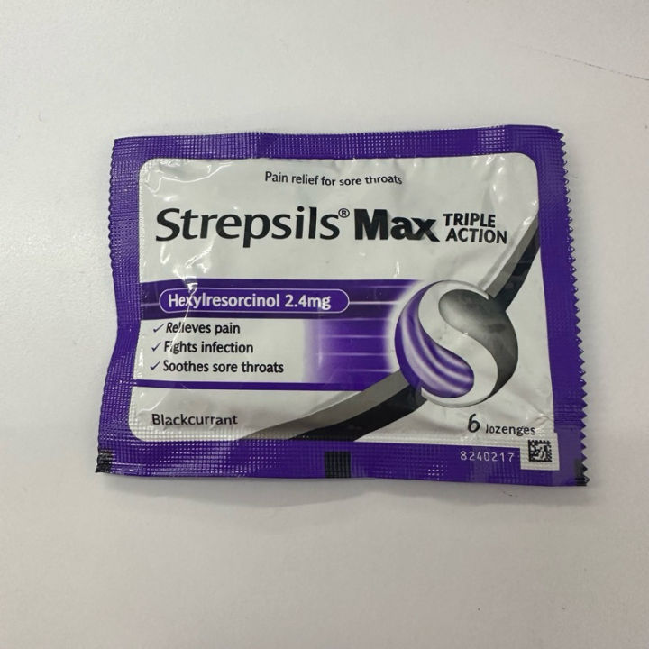 (GOODLIFE) - STREPSILS MAX TRIPLE ACTION PAIN RELIEF FOR SORE THROAT ...