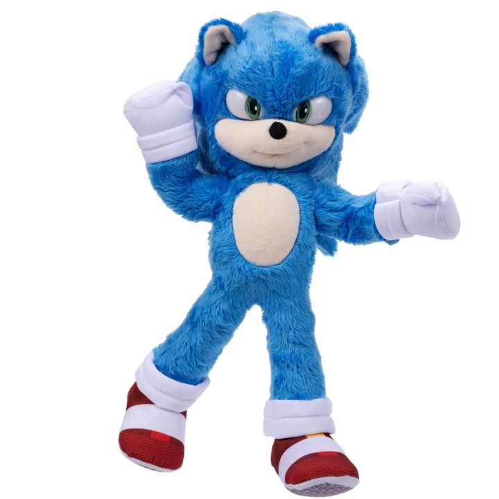 Sonic 2 the Hedgehog 13-inch Sonic Plush Action Figure, Soft Plush Toy ...