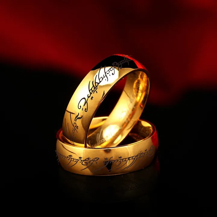 【Pre-order】 Men and Women Stainless Steel Ring Film and Television ...