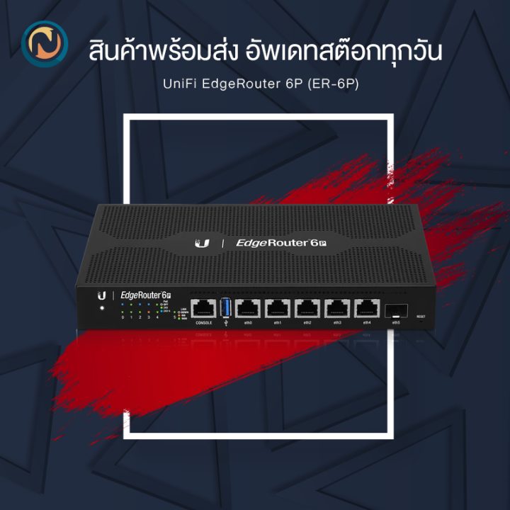 Router Fanless Silenzioso Router Ubiquiti ER-6P - 6 Porte Con PoE ...