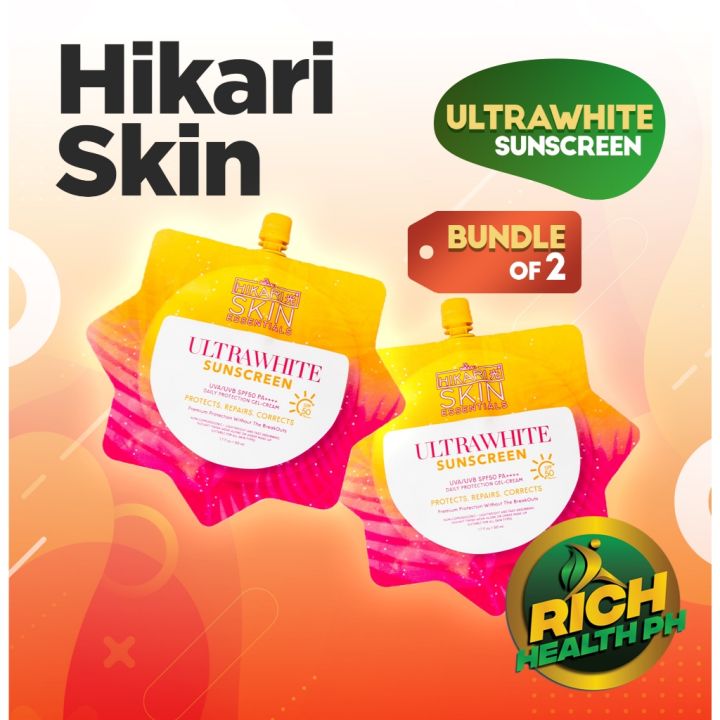 HIKARI SKIN ULTRAWHITE SUNSCREEN UVA/UVB SPF50 PA ++++ 50mL | Lazada PH