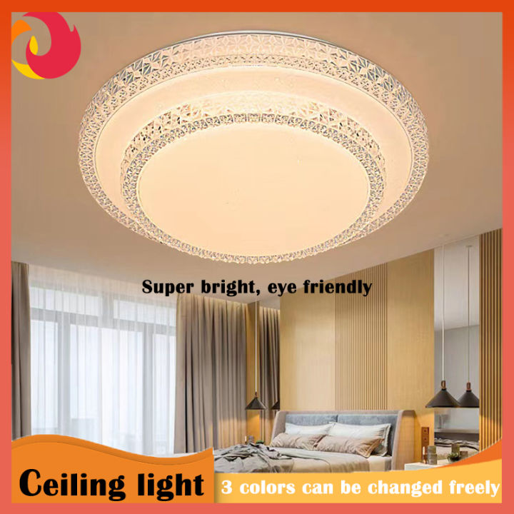 Living room 3-color ceiling light, aisle light, modern chandelier ...