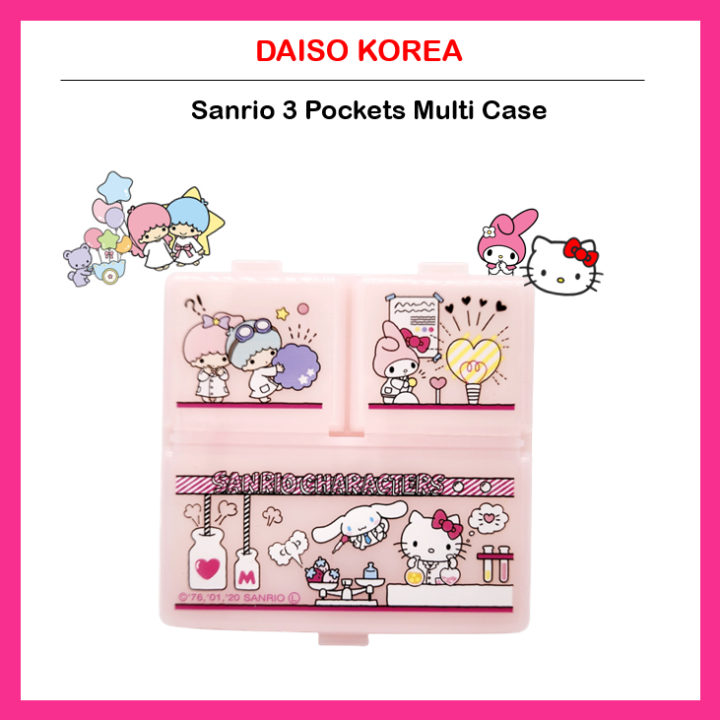 [DAISO KOREA] Sanrio 3 Pockets Multi Case twinstar mymelody kitty | Lazada Singapore