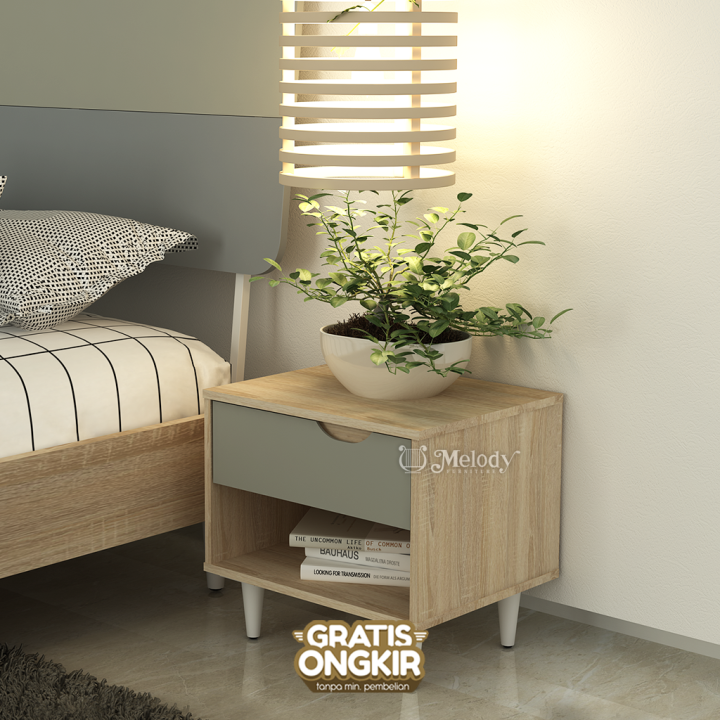 Melody Furniture Meja Nakas Meja Samping FLORIDA NK SOL-VARCOL | Lazada ...
