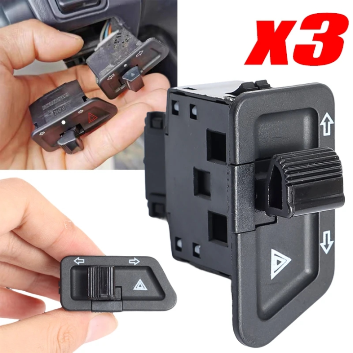 Motorcycle Turn Signal Switch Button Electric Car Warning Light Double ...