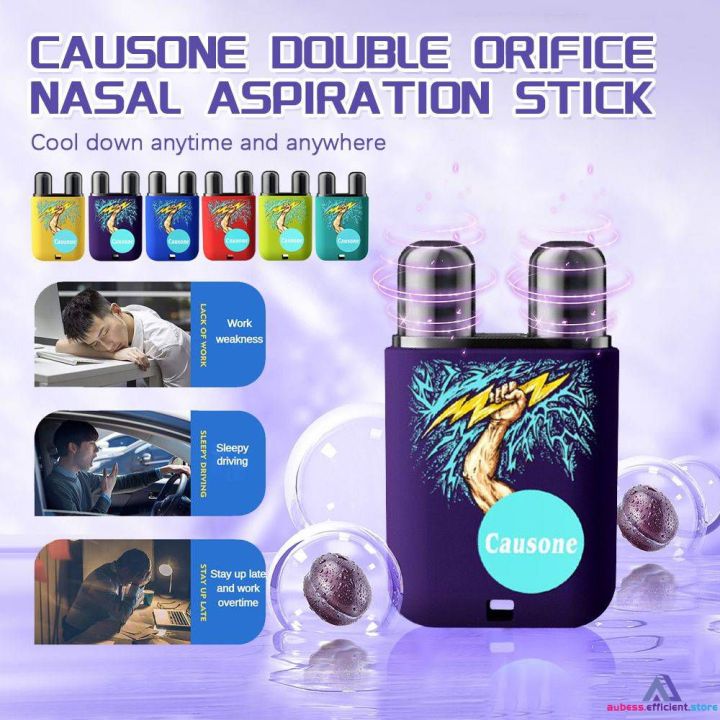 Liver Cleansing Nasal Herbal Box—Double-hole refreshing stick, sleepy driving, nasal suction ...