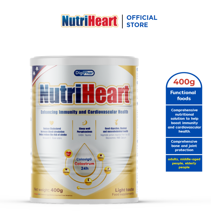 NutriHeart powdered milk 400g helps prevent strokes, protects the heart ...