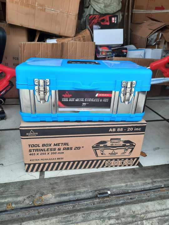 Tool box toolkit besar 20 inch YUKIDO bahan besi stainles tahan karat ...