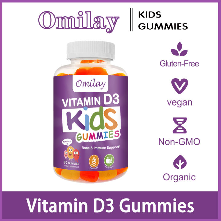 Omilay Vitamin D3 Kids Gummies Multivitamin Gummy Promotes Health Bones ...