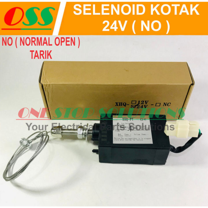 SELENOID SOLENOID KOTAK XHQ PT 24V UNIV UNTUK GENSET ALAT BERAT ...