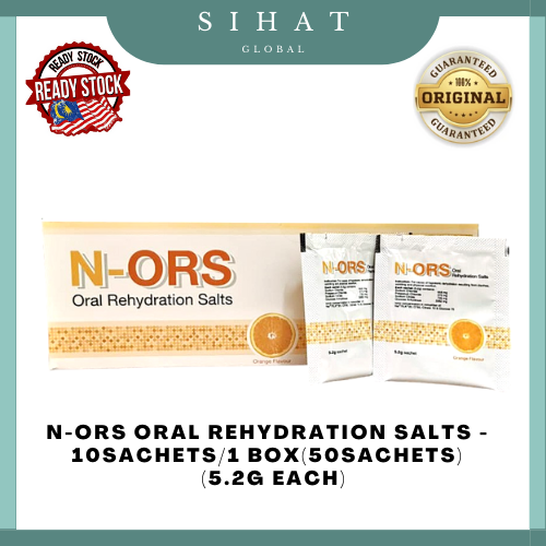 N-ORS Oral Rehydration Salts - 10sachets/1 box(50sachets) (5.2g each ...