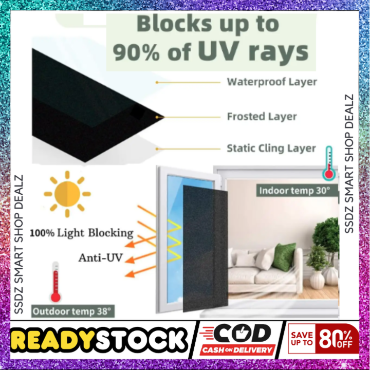 SSDZ UV Protection Film for Sun, Privacy and Heat Resistance for Office ...