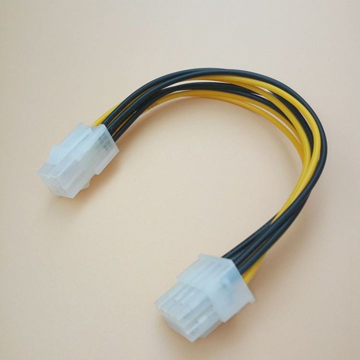 Dây cáp chuyển đổi nguồn Atx 4 pin sang Jack 8 pin cấp nguồn CPU ...