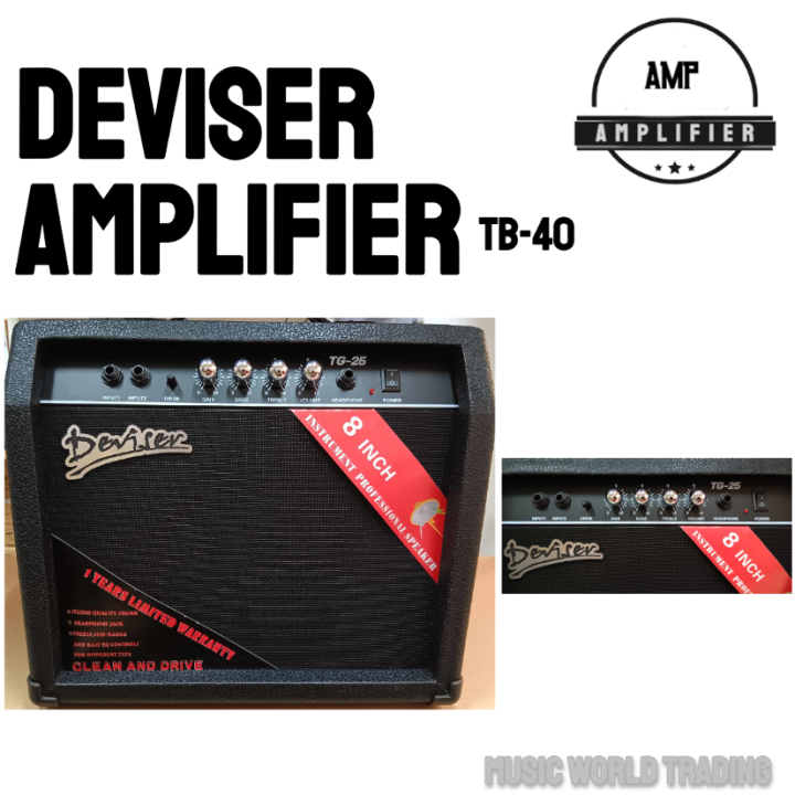 Deviser Guitar Amplifier ( TG25 ) | Lazada PH