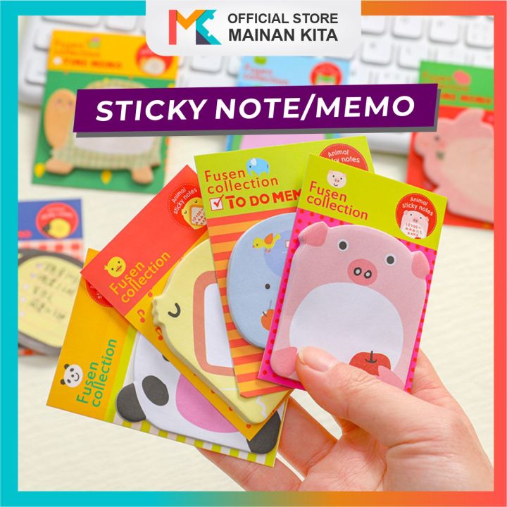 Sticky Notes Motif Hewan Tempelan Kertas Catatan Memo Note Aneka ...