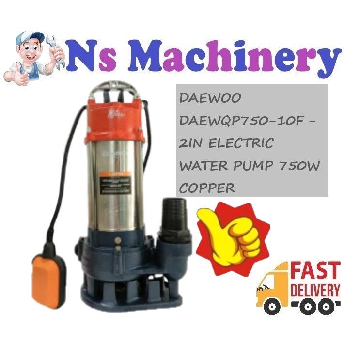 DAEWOO DAEWQP750-10F - 2IN ELECTRIC WATER PUMP 750W COPPER | Lazada