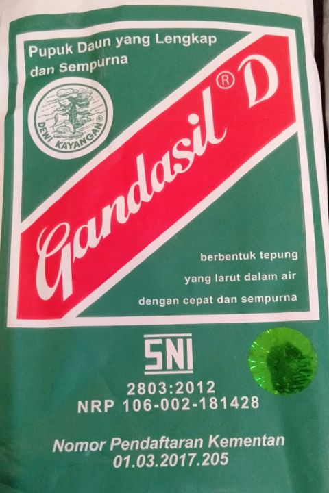 Pupuk Gandasil-D 500gr untuk masa vegetative atau pertumbuhan daun dan ...