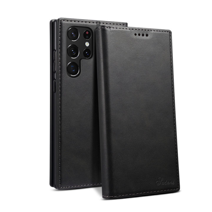 Samsung Galaxy S22 S23 S24 Ultra s22 S23 S24 PLUS Magnetic card Holder Flip Phone case S21 s23FE ...