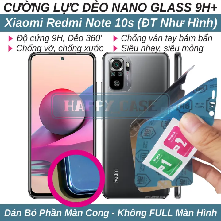 Dán cường lực dẻo nano cho Xiaomi Redmi Note 10s (trong suốt và chống ...