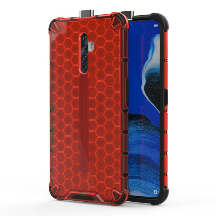For OPPO Reno 2/Reno 2Z/Reno 2F Honeycomb Rugged Hybrid Armor Case ...