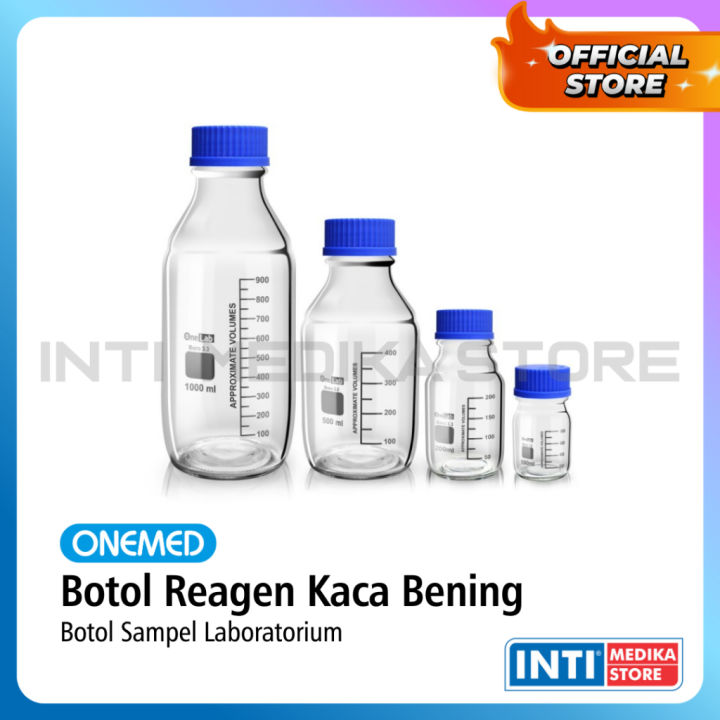ONEMED - Botol Reagen Kaca Bening Sampel Laboratorium | Reagent Bottle ...