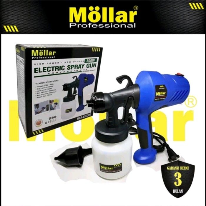Semprotan Cat Elektrik SPRAY GUN ELECTRIK MOLAR ESG300 300WATT | Lazada ...