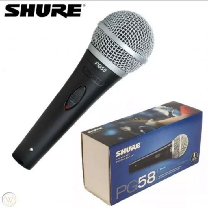 SHURE PG58 - MIKROFON DINAMIC CARDIOID PROFESIONAL | Lazada