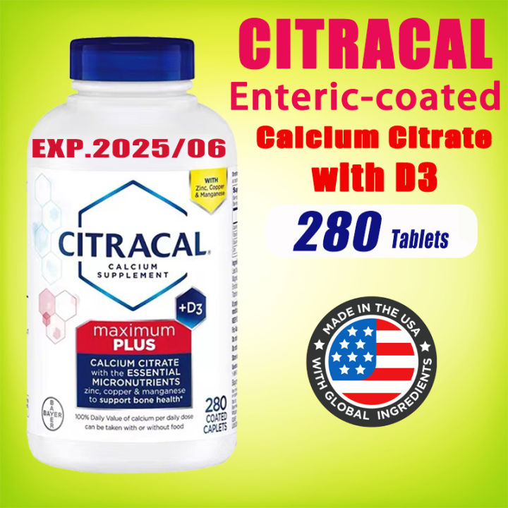 Bayer Calcium Citrate + D3 280 Caplets | Lazada.co.th