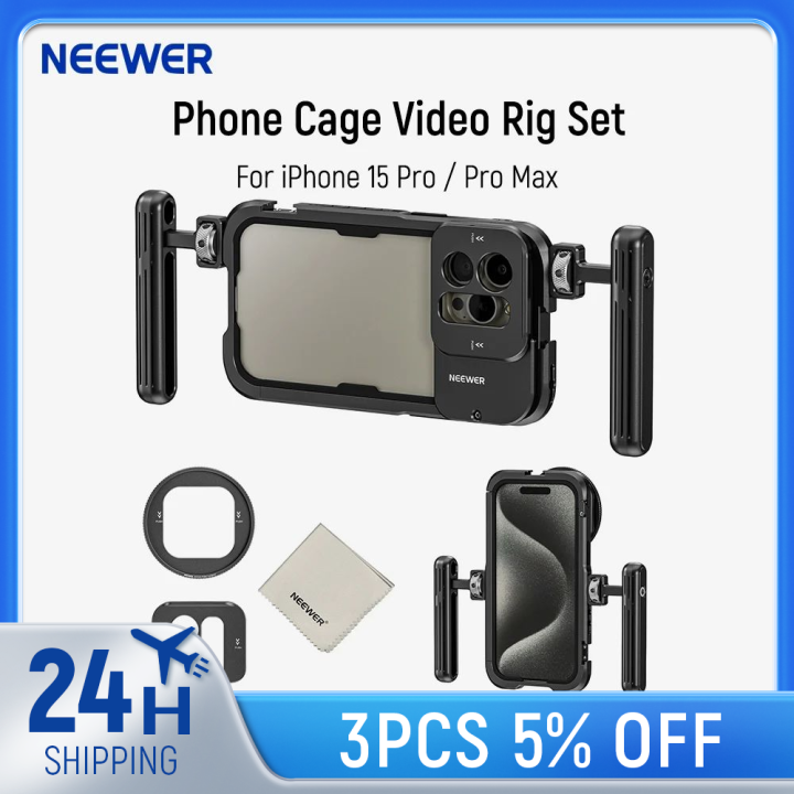 Official Original NEEWER Phone Cage With Dual Handles For Iphone 15 Pro ...