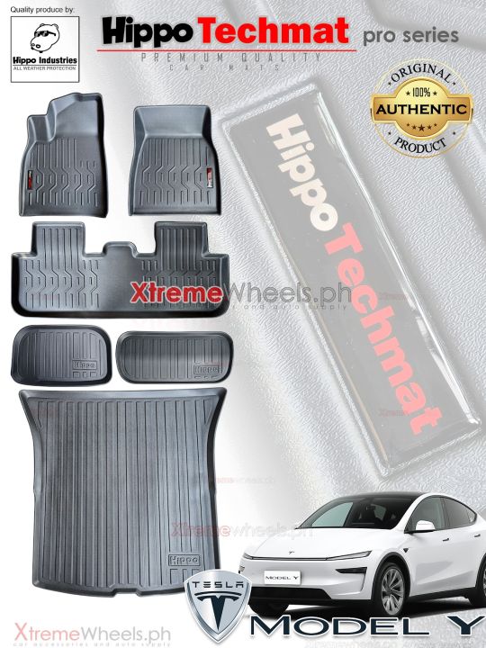 Tesla Y 2024-2026 Hippo Techmat Pro Series Floor Liner Deep Dish ...