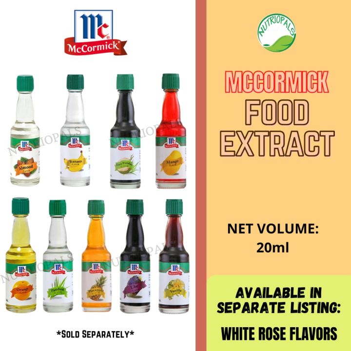 MCCORMICK Food Extract / Food Flavoring 20ml for baking and cooking ...
