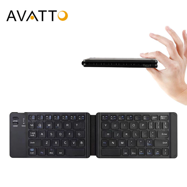 AVATTO Light-Handy Mini Wireless Bluetooth Folding Keyboard Foldable ... AVATTO Light-Handy Mini Wireless Bluetooth Folding Keyboard Foldable ...