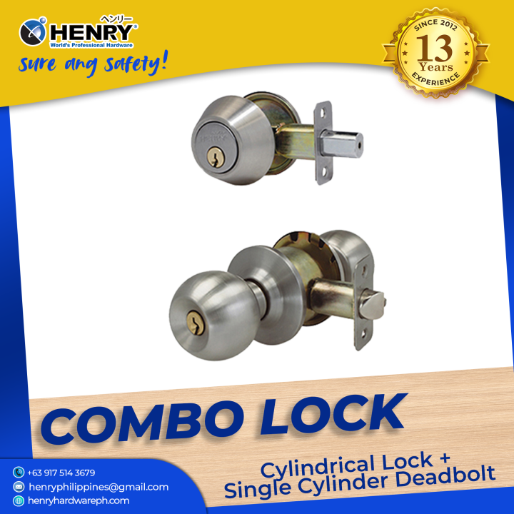 COMBO LOCK KNOB WITH DEADBOLT - HCL02+HDB101 (HENRY) | Lazada PH